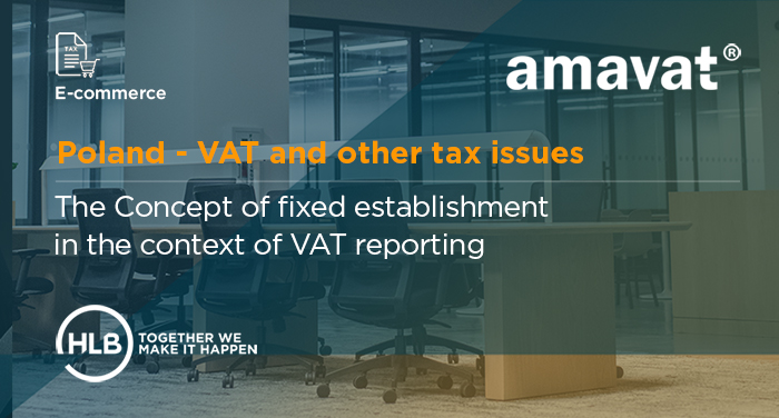 Fixed establishment in the context of VAT reporting